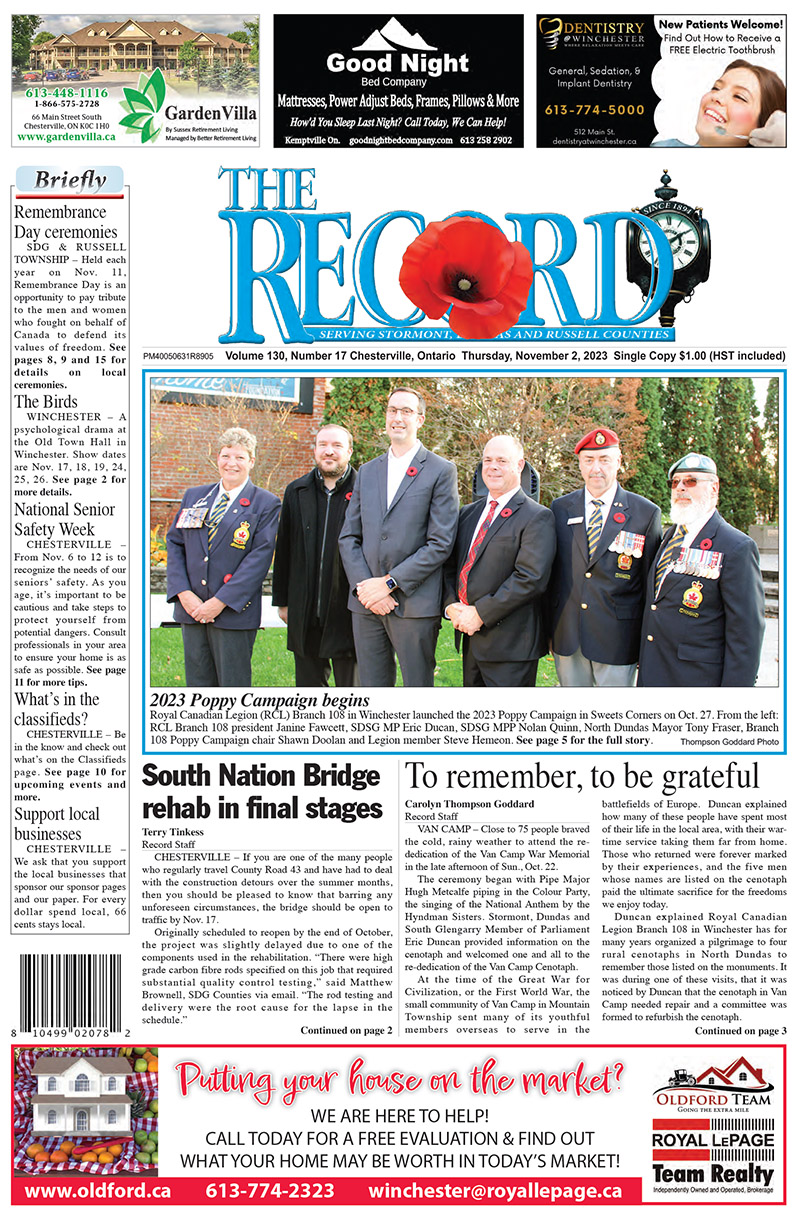 November 2, 2023 - The Record News